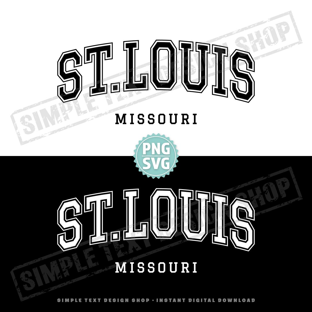 St. Louis Missouri State PNG + SVG, St. Louis Arched Graduate Font ...