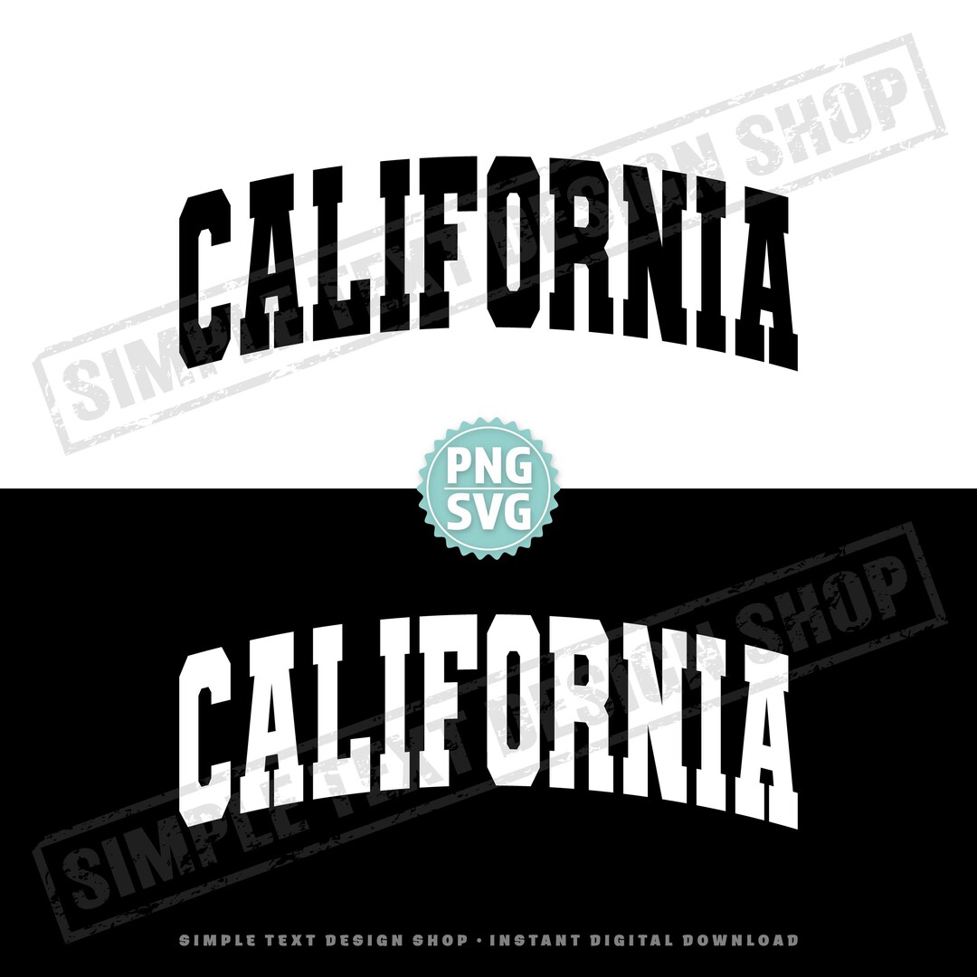 California State SVG & PNG, Varsity Png, Varsity Font Designs, America ...