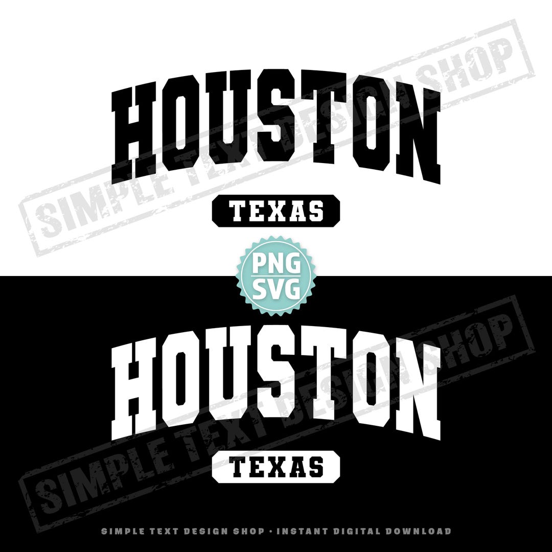 Houston Texas State SVG & PNG, Houston Varsity Text Png, USA Homeland ...