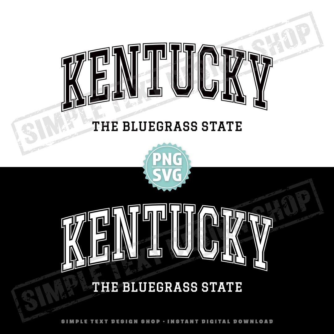 Kentucky the Bluegrass State PNG + SVG, US States Kentucky Png, Arched ...