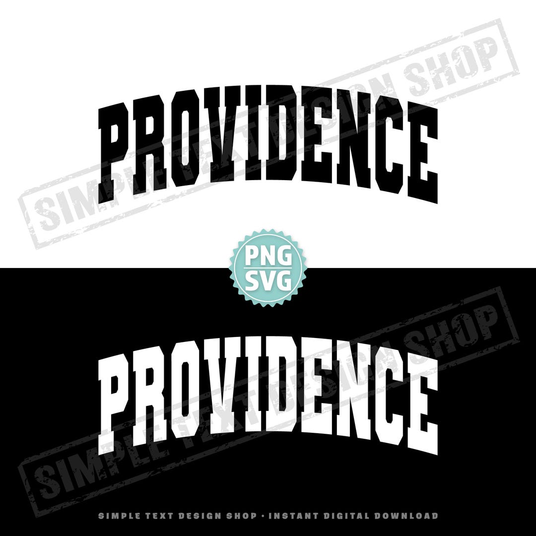 Providence Rhode Island SVG & PNG, Providence Varsity Text Png, USA ...
