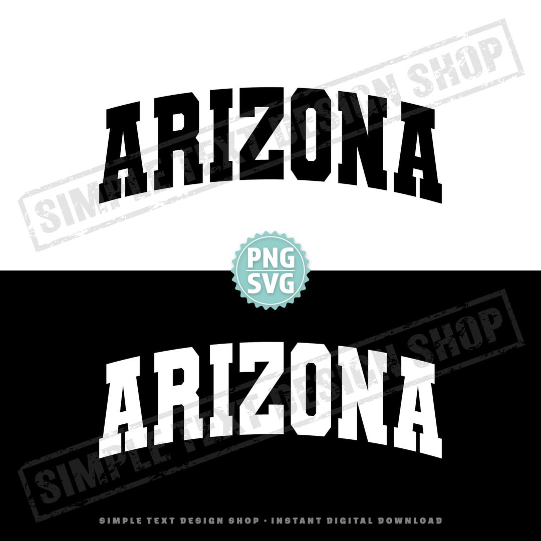 Arizona State SVG & PNG, Varsity Png, Varsity Font Designs, America ...