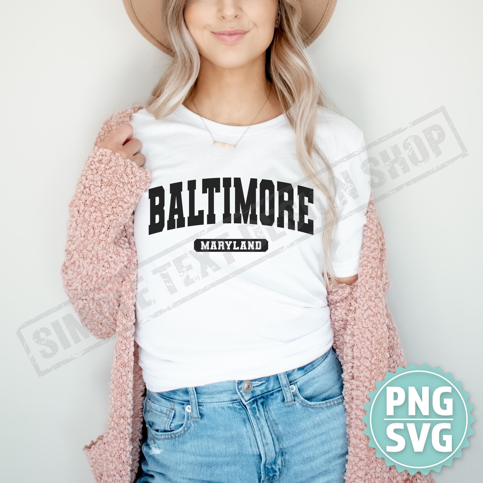 Baltimore Maryland State SVG & PNG, Baltimore Varsity Text Png, USA ...