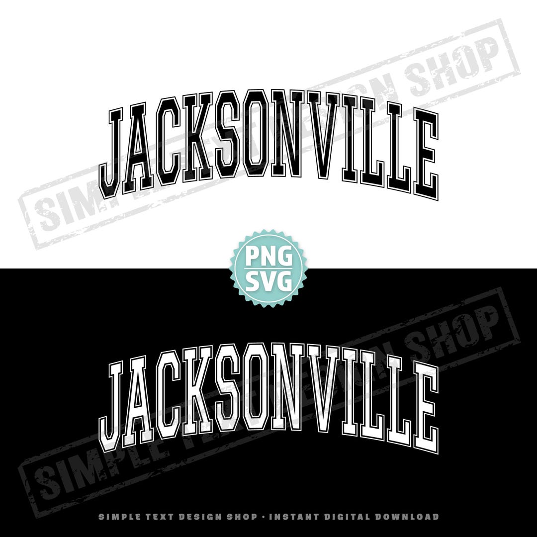 Jacksonville Florida PNG + SVG, Jacksonville Arched Graduate Text ...