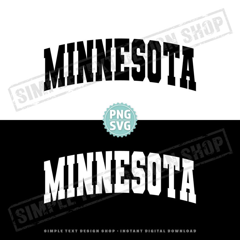 Minnesota State SVG & PNG, Varsity Png, Varsity Font Designs, America ...