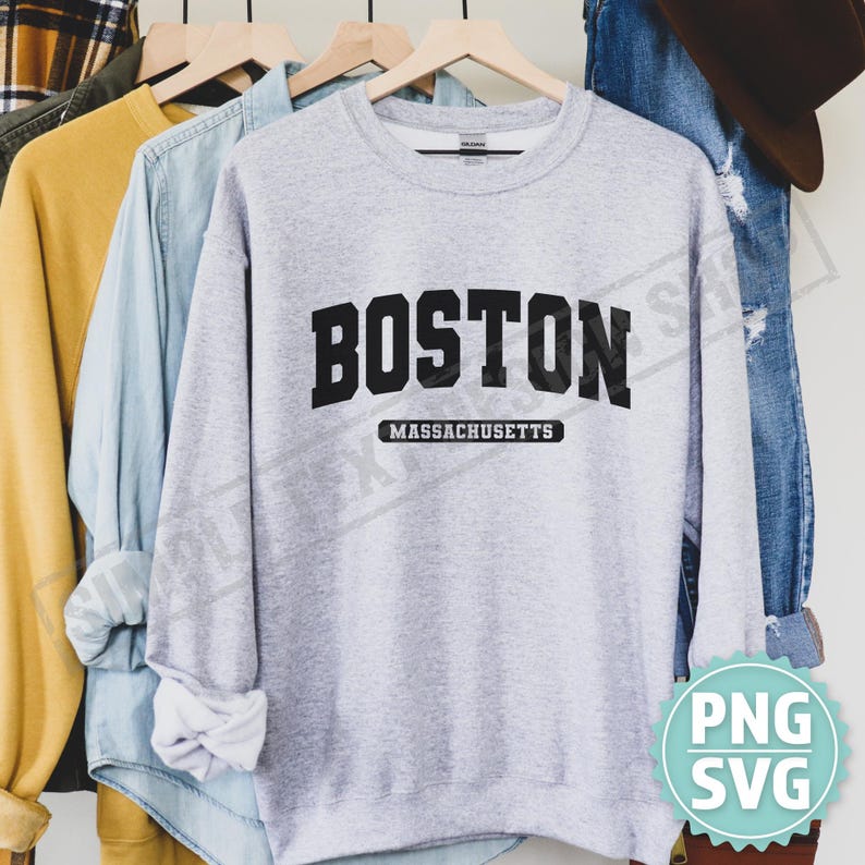 Boston Massachusetts State SVG & PNG, Boston Varsity Text Png, USA ...