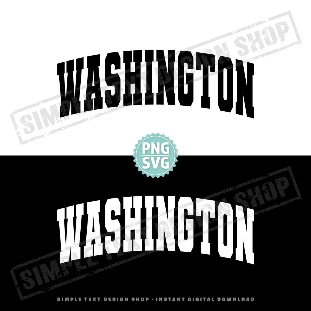Washington State SVG & PNG, Varsity Png, Varsity Font Designs, America ...