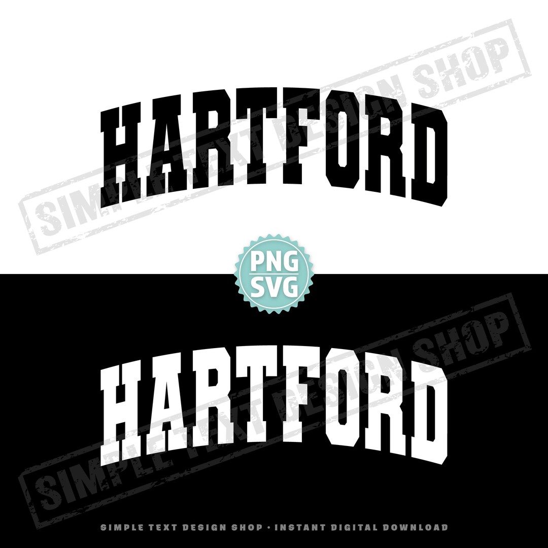 Hartford Connecticut SVG & PNG, Hartford Varsity Text Png, USA Homeland ...