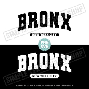 Bronx New York City Svg & Png, Bronx County Svg, Varsity Png, Varsity ...