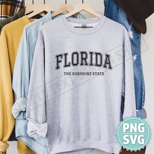 Florida the Sunshine State PNG + SVG, US States Florida Png, Arched ...