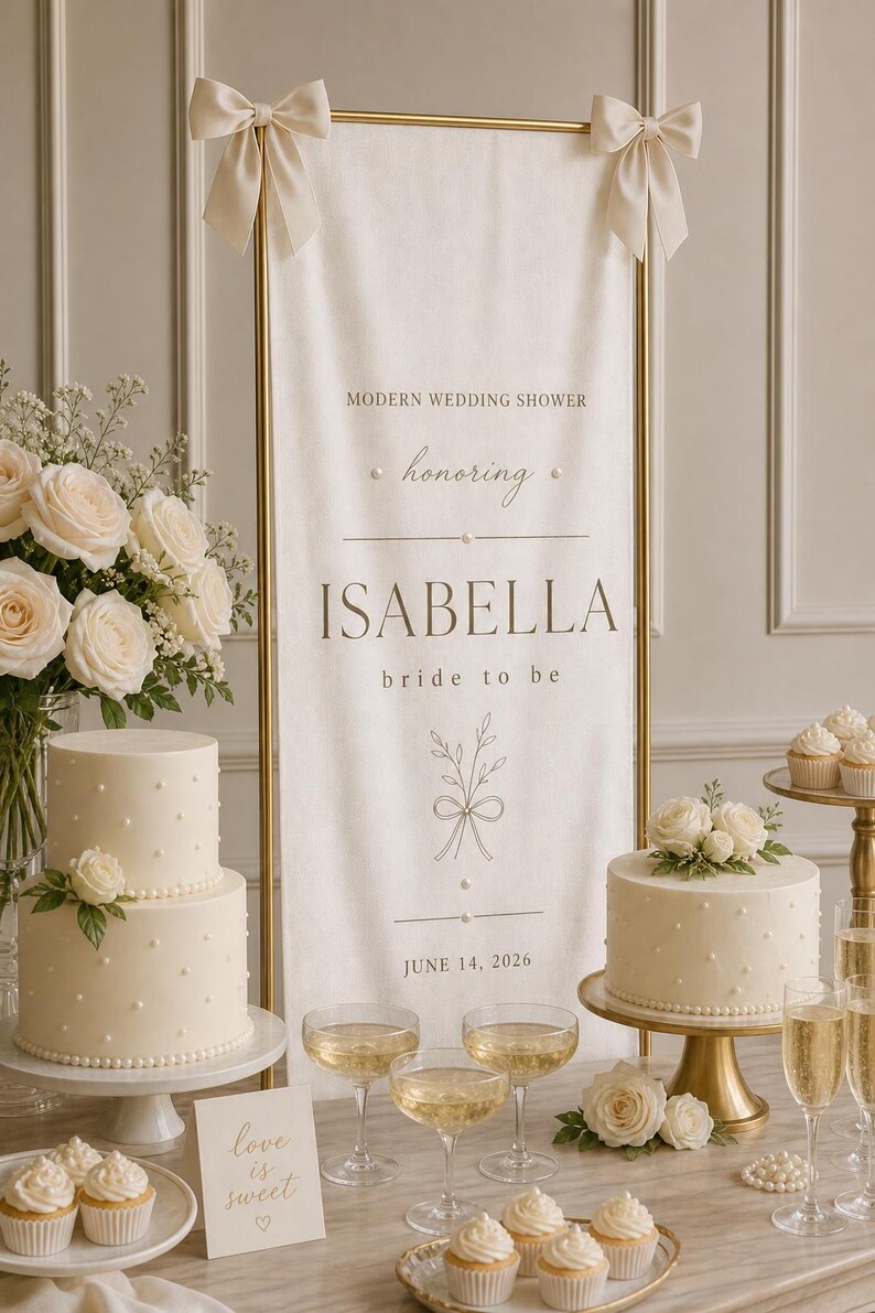 Custom Fabric Wedding Welcome Banner, Personalized Cotton Linen Chiffon ...