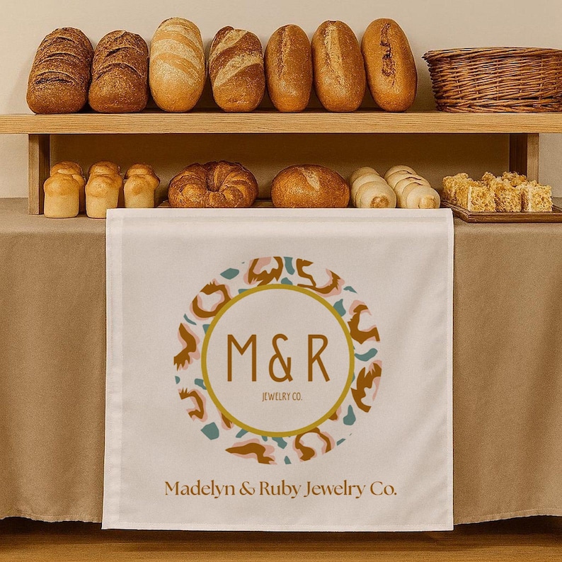 Custom Table Runner With Logo, Personalized Business Table Decor, Event ...