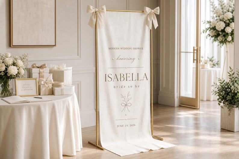 Custom Fabric Wedding Welcome Banner, Personalized Cotton Linen Chiffon ...