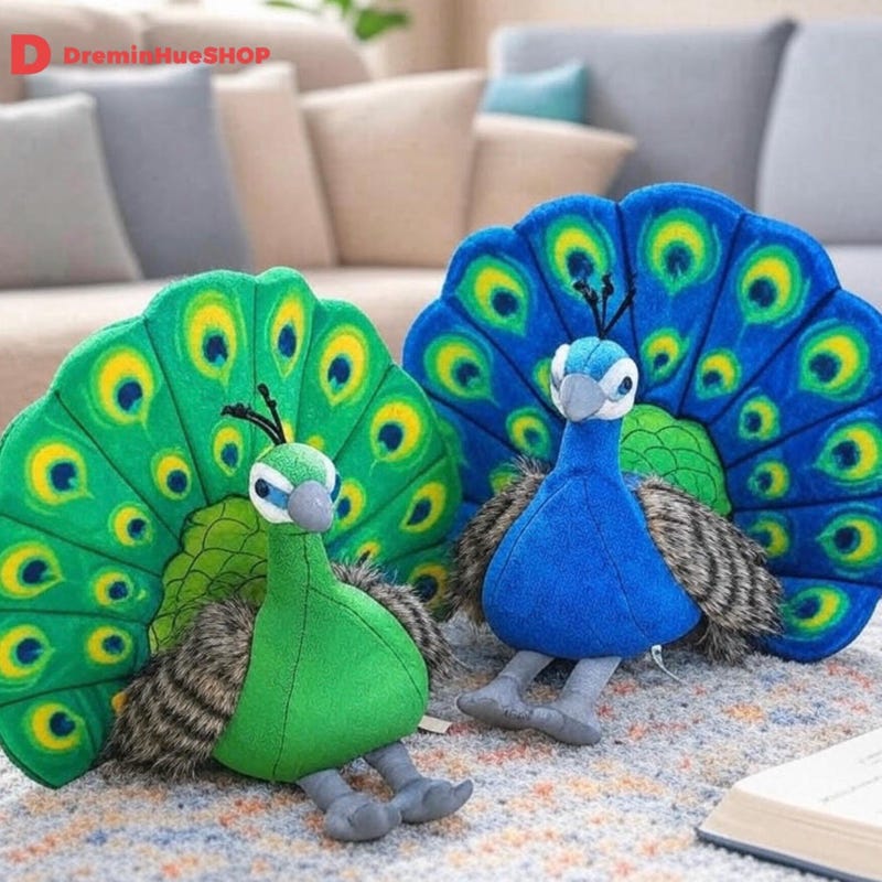 Peacock Stuffed Toy - Etsy