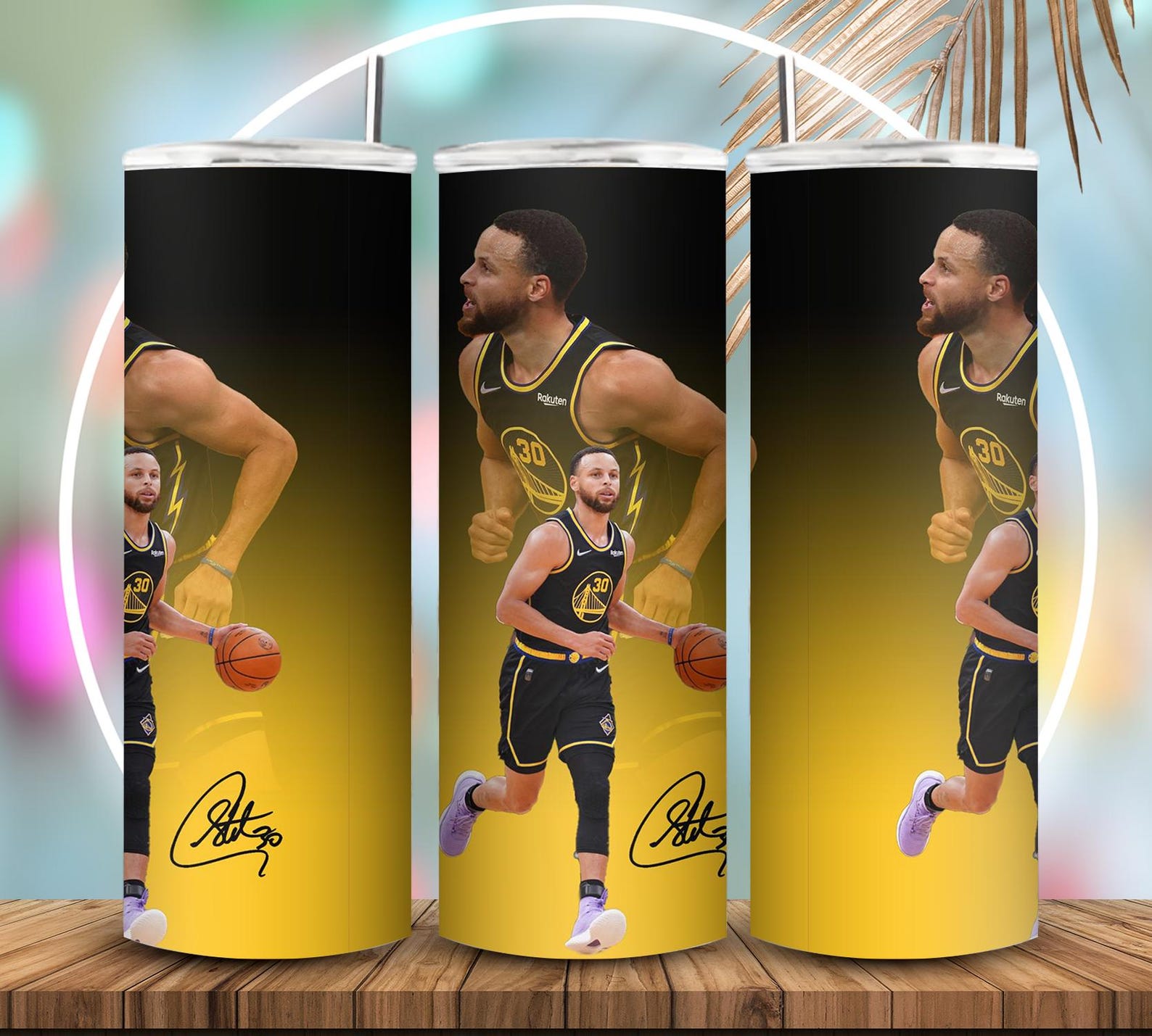 Stephen Curry 20oz Tumbler Wrap PNG | Basketball Tumbler Sublimation ...