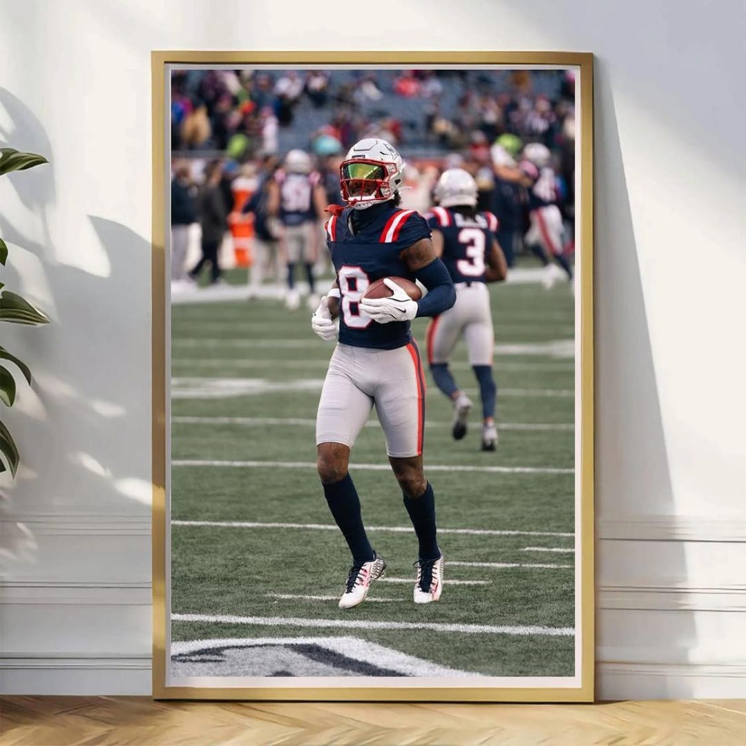 Vintage 90s Stefon Diggs Football Poster Game Day Gift for Fans - Etsy