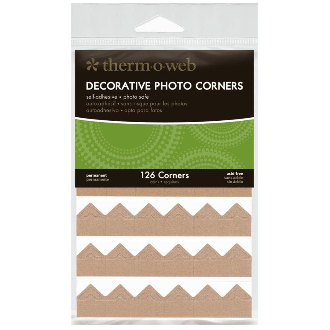 Photo Corners * Kraft Paper * Self-adhesive * Photo Album Corners * 126 ...