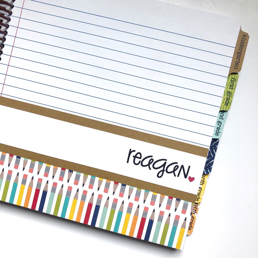 School Memory Book and Journal | School Days Keepsake Scrapbook to ...