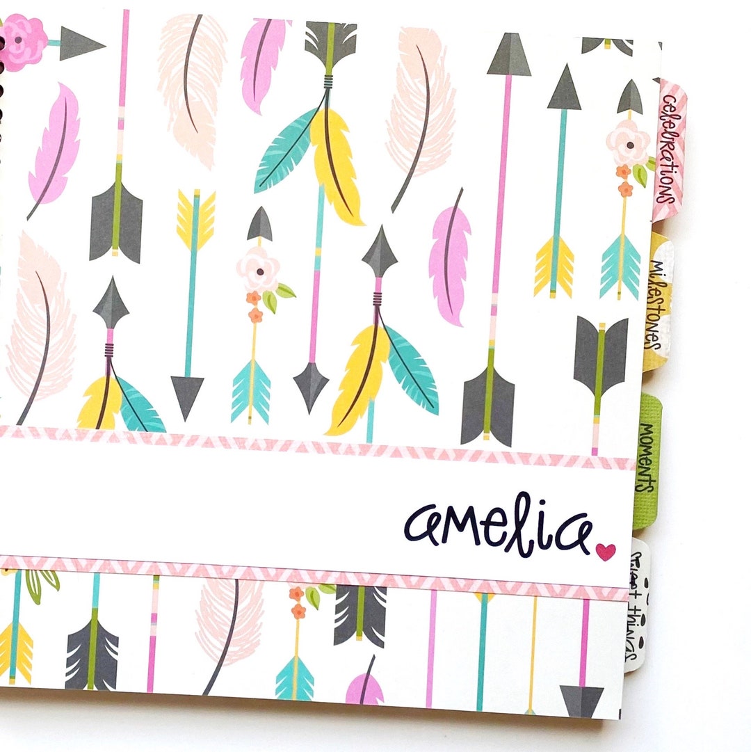 Baby Book With Arrow Woodland Theme Cover | Personalized Baby Book is a ...