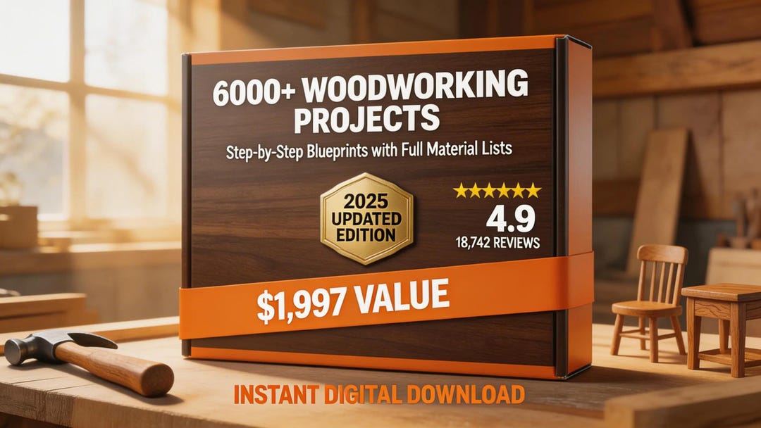 6000+ Woodworking Projects & Plans PDF | Step-by-step Blueprints With ...