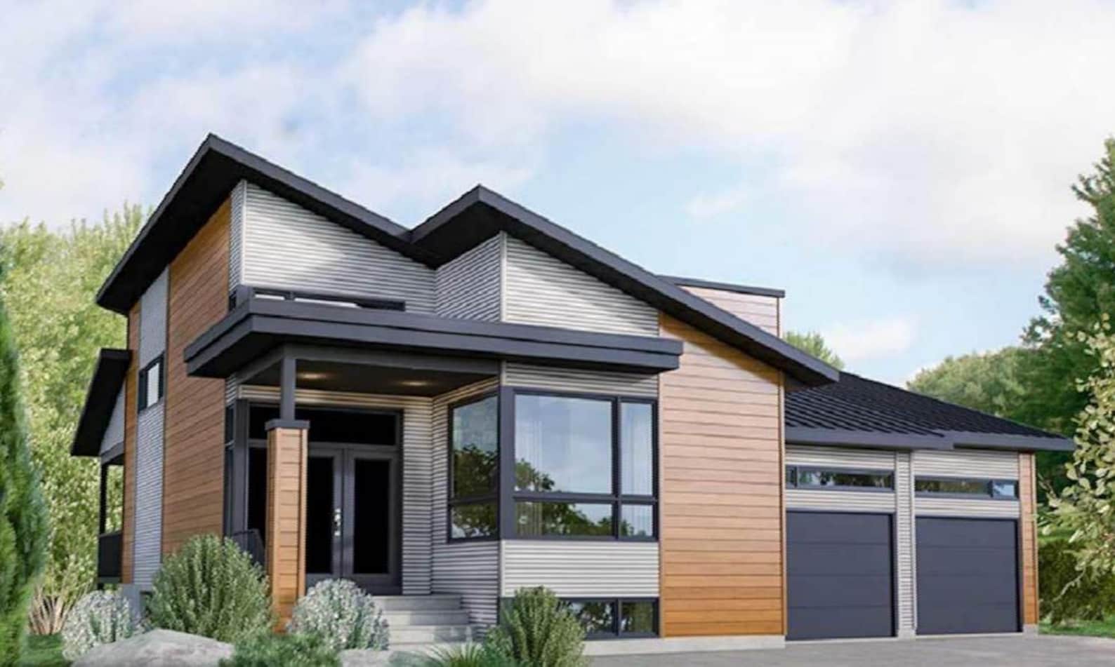 Pack of 10 Contemporary House Designs – Featuring Second-floor Terraces ...