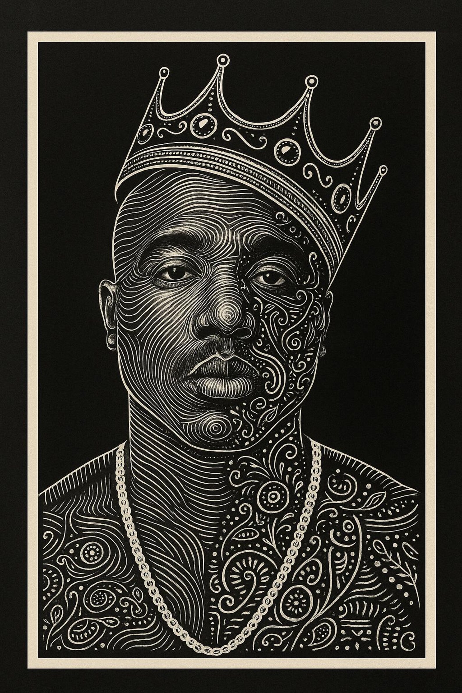 Contour Line Art Tupac Shakur Wall Art Print 2pac Hip Hop West Coast ...