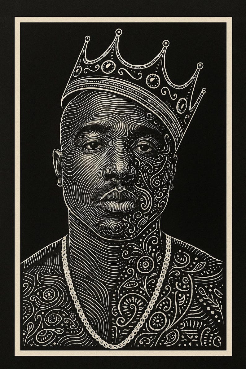 Contour Line Art Tupac Shakur Wall Art Print 2pac Hip Hop West Coast ...
