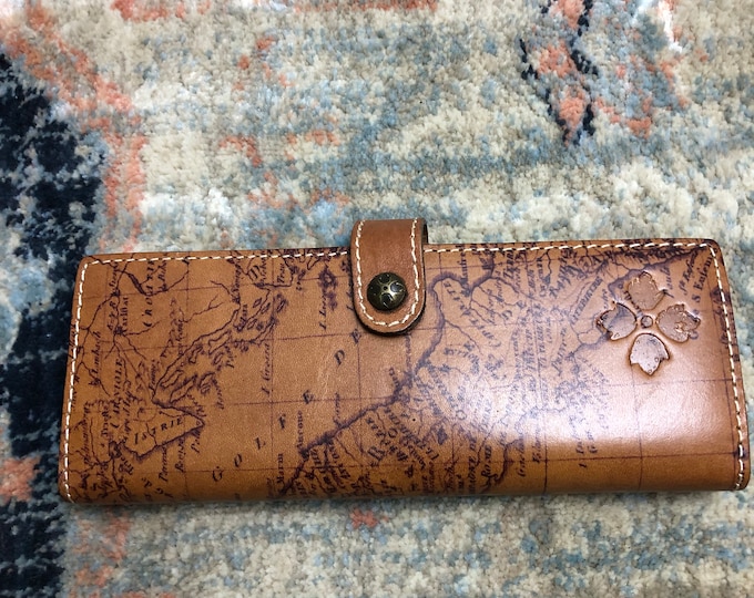 Patricia Nash Signature Map Print Marotta Card Holder . - Etsy