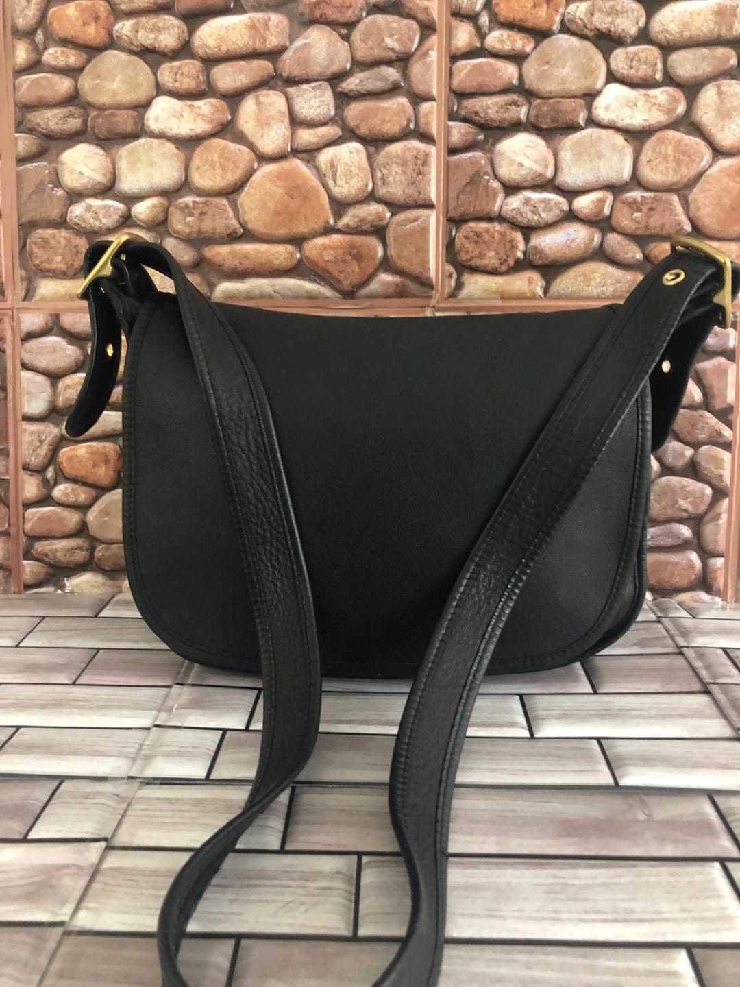 Every Thing Must Go Sale Vintage Coach Black Leather Legacy Flap Cross ...