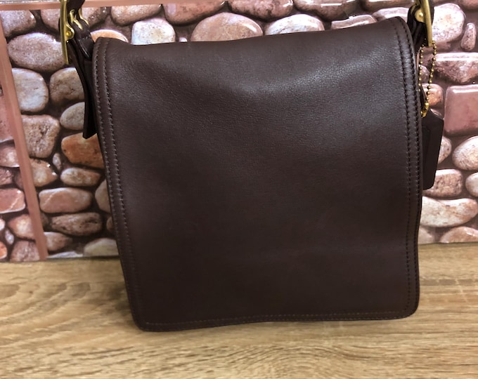 Vintage Coach Dark Brown Leather Legacy Crossbody Bag Style 9821 . - Etsy