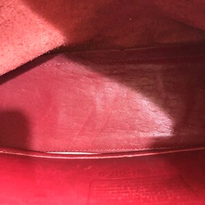 Vintage Coach Red Leather Legacy Small Hobo Baguette Shoulder Bag Style ...