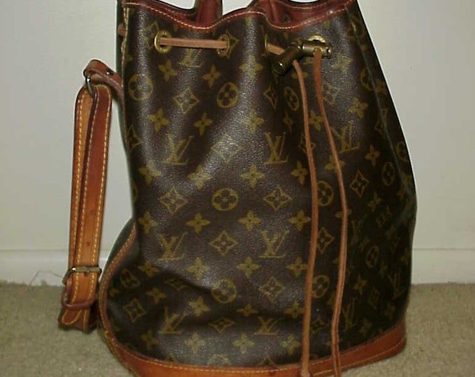 Vintage LOUIS VUITTON Big Drawstring Bucket Bag - Etsy