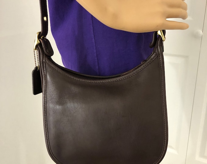 Every Thing Must Go Sale Vintage Coach Dark Brown Leather Legacy Janice ...