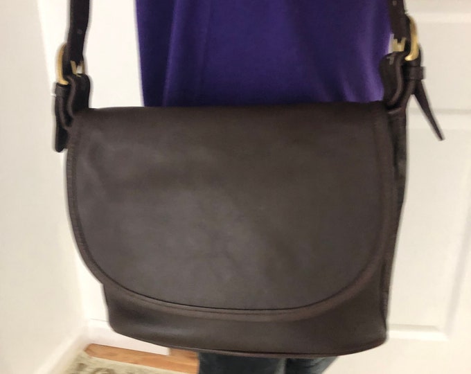 Every Thing Must Go Sale Vintage Coach Dark Brown Leather Fletcher ...