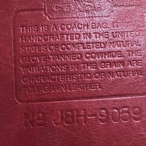 Vintage Coach Red Leather Legacy Small Hobo Baguette Shoulder Bag Style ...