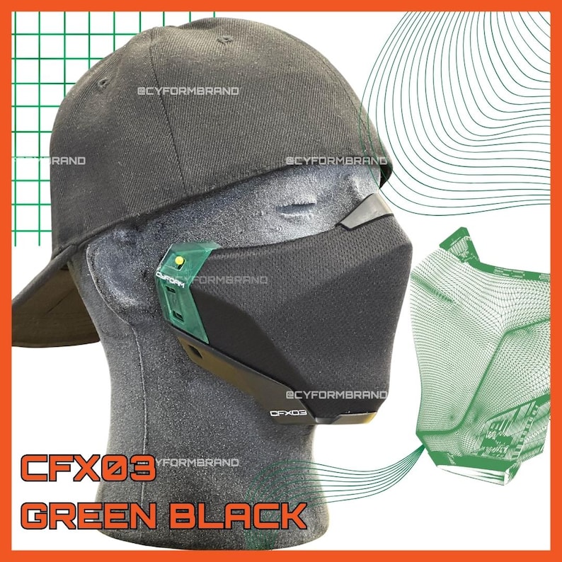 CYFORM CFX03 Fashion Facemask 3D Print Handmade Original - Etsy
