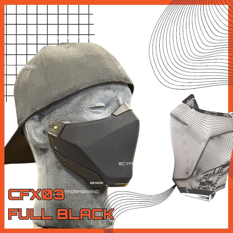 CYFORM CFX03 Fashion Facemask 3D Print Handmade Original - Etsy