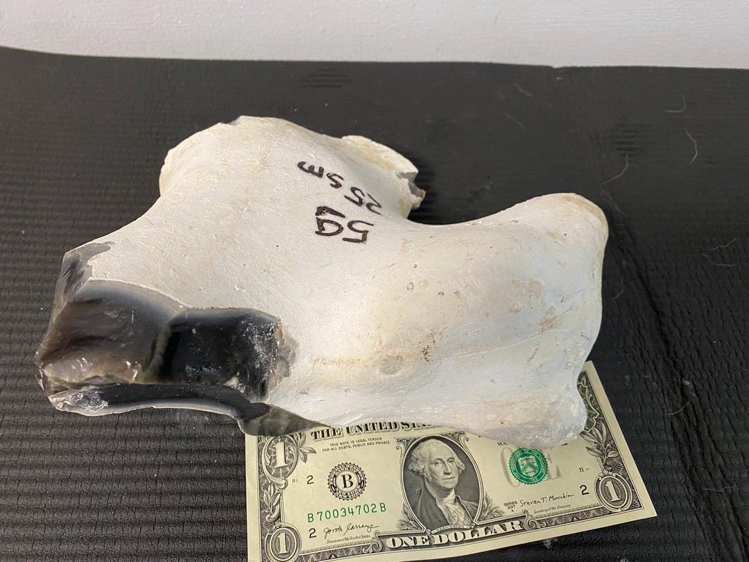 Extra Large Black Flint Stone 134 Oz Flint Knapping, Mineral Collection ...