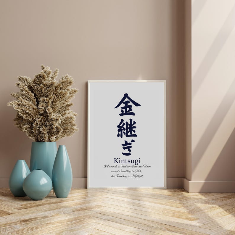 Kintsugi Japanese Definition Wall Art – Aesthetic Dictionary Print ...