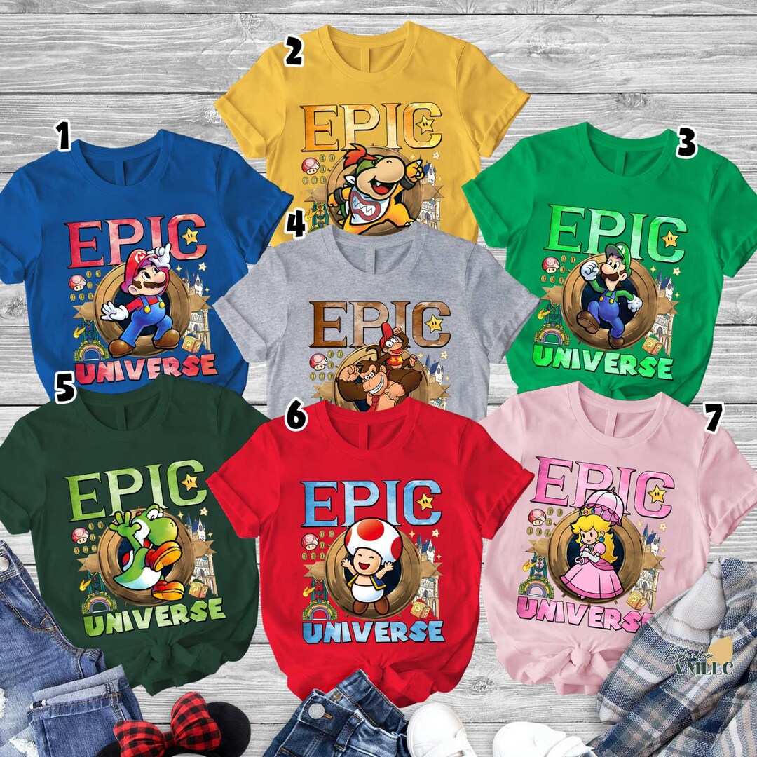 Epic Universe Group Matching Shirt, Orlando Park Epic Universe Shirts ...