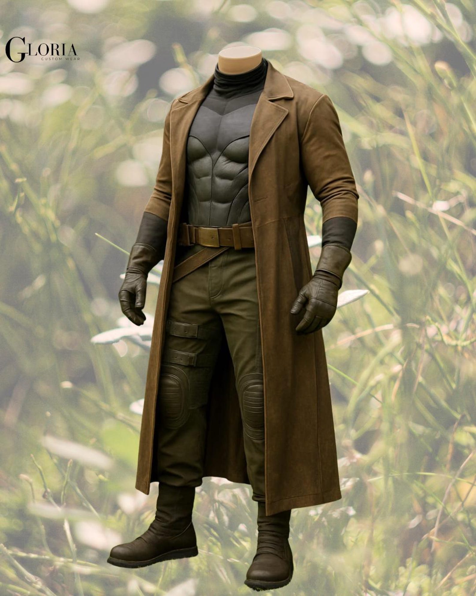 Dark Vigilante Armor Costume Set | Tactical Superhero Suit With Long ...