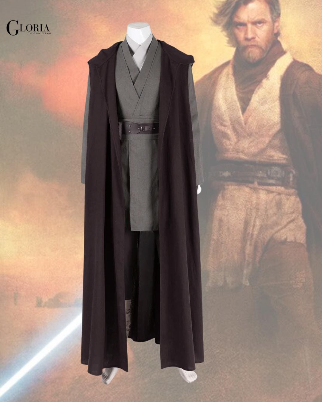 Obi Wan Kenobi Cosplay Costume: Handmade Jedi Robe & Tunic - Etsy