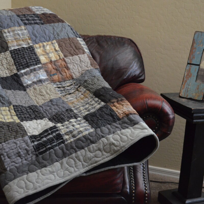 Masculine Quilt - Etsy