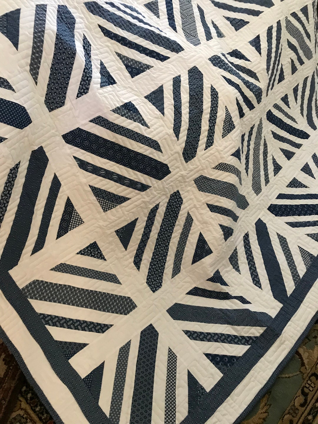 Quilt Shweshwe Fabrics Between the Lines Quilt Pattern Using South ...
