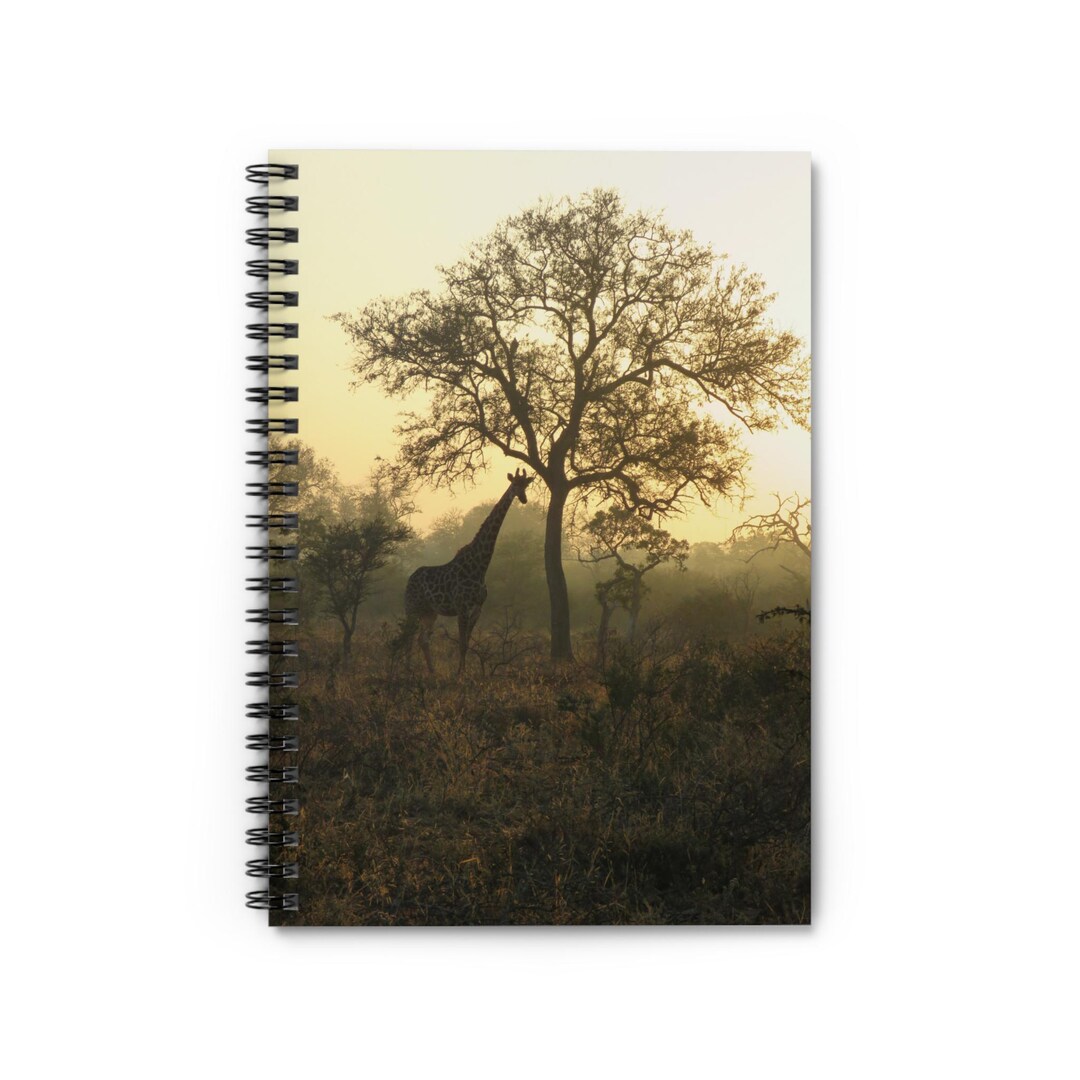 Spiral Notebook - Giraffe Nature Lover's Journal, Eco-friendly Diary ...