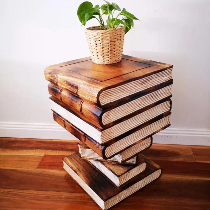Handmade Wooden Book Stacks - Etsy UK