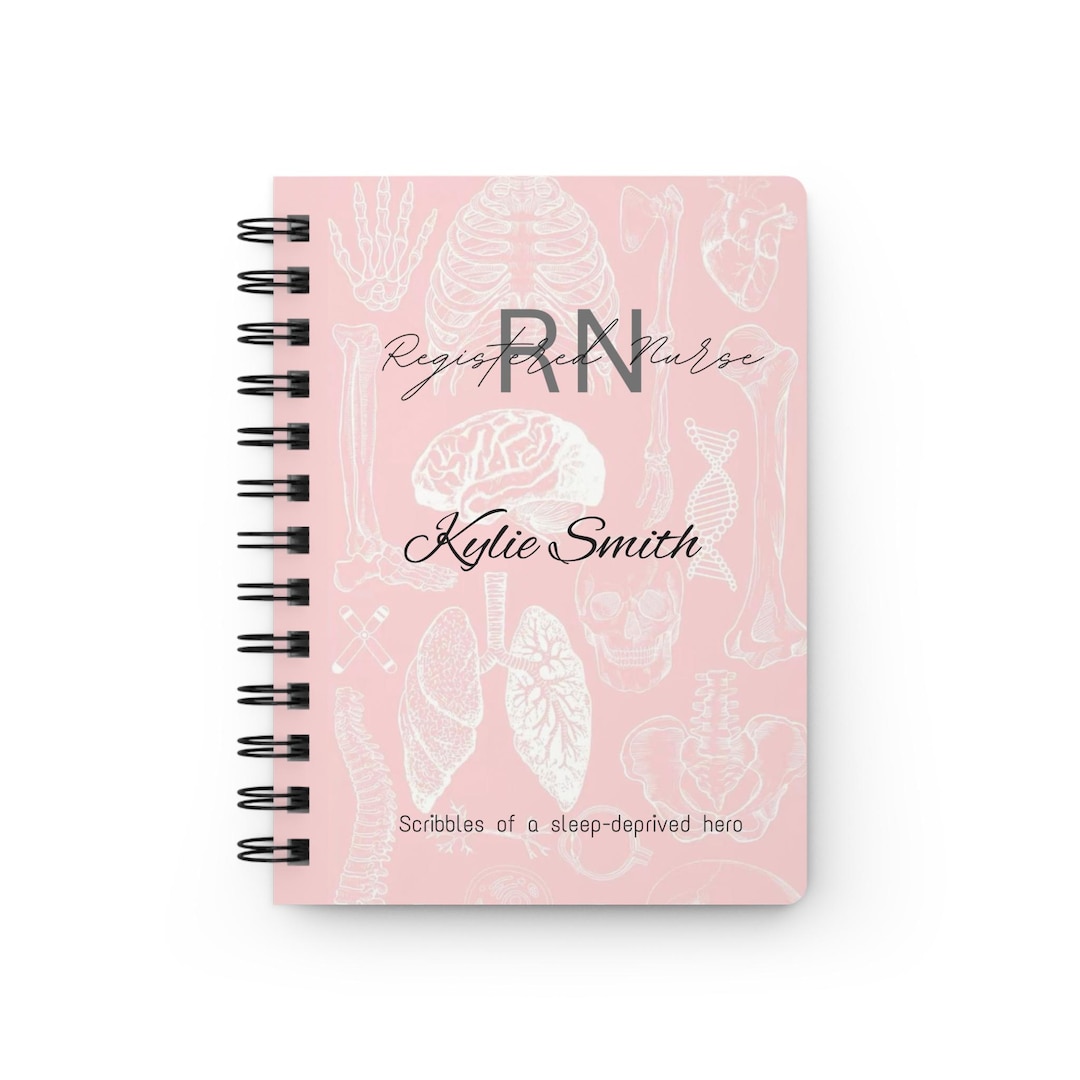 Personalizable Spiral Bound Journal for Registered Nurses - Perfect for ...