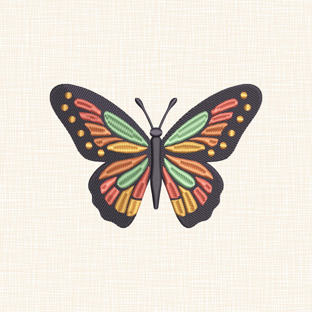 Monarch Butterfly Embroidery Design, 9 Sizes (digital Download) - Etsy