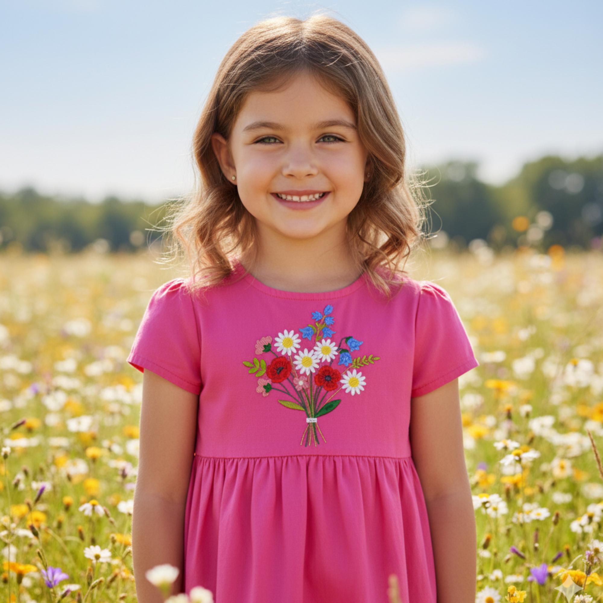 Mini Wild Flower Bouquet Pes, Small Floral Meadow Embroidery Design 5 ...