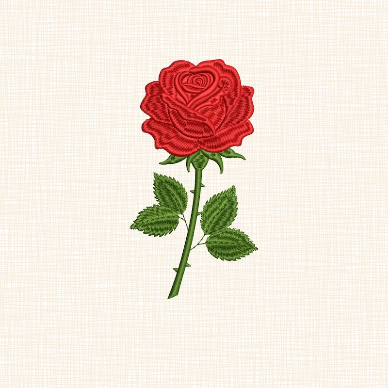 Rose Embroidery - Etsy